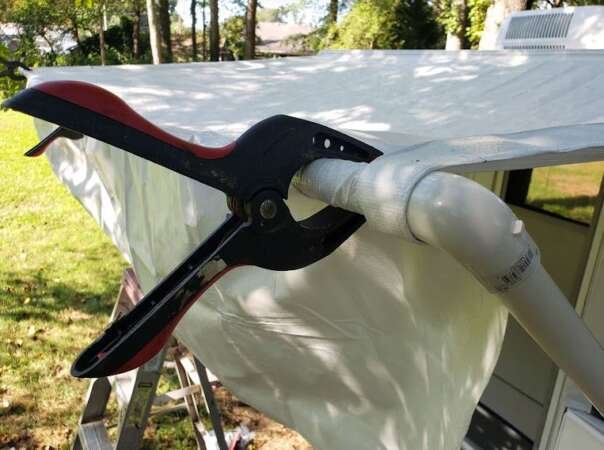 DIY Camper Awning – Portable | So Easily Distracted